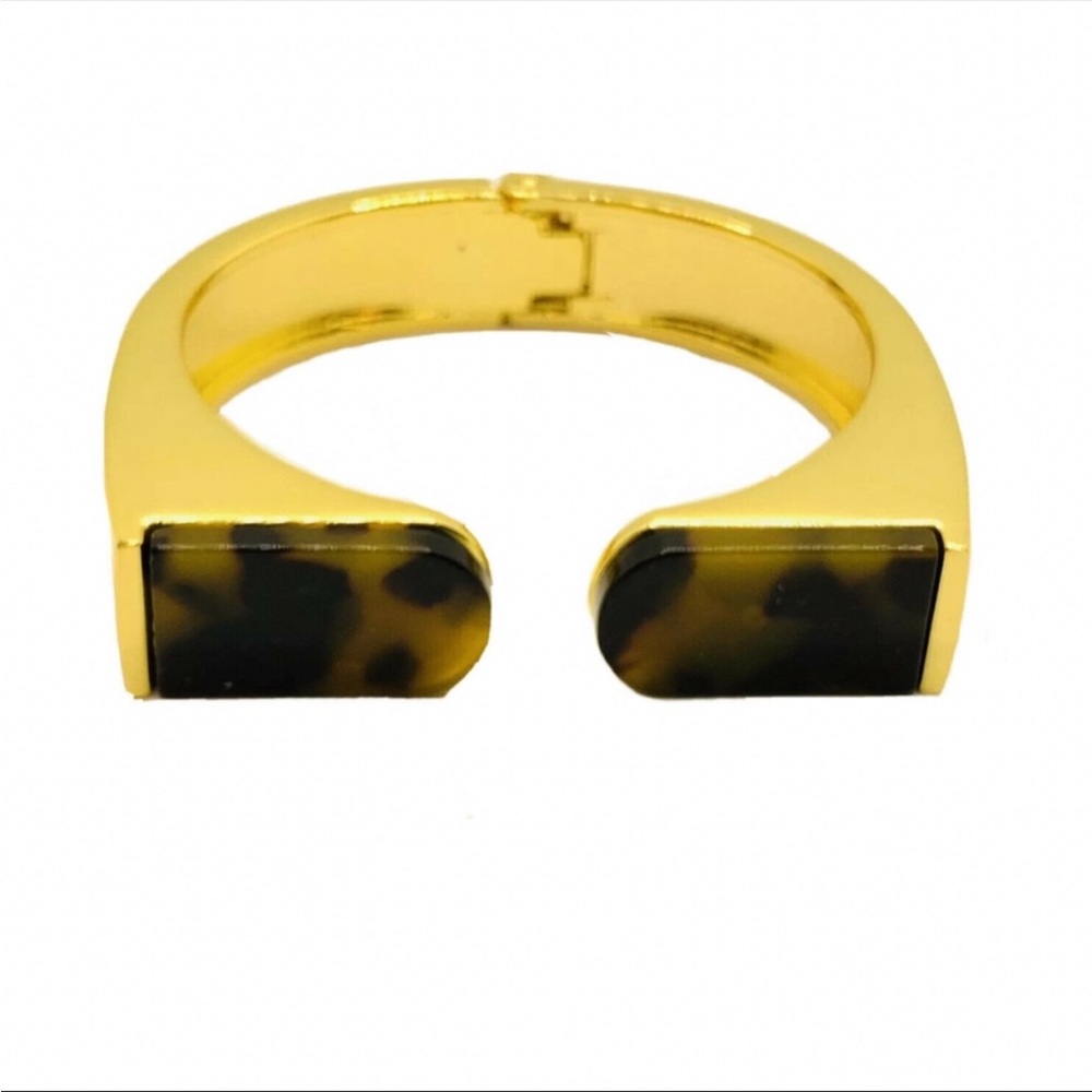 Cabi Zelda Cuff Faux Tortoise Shell Gold Accent Open … - Gem